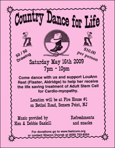 38 Step NJ line dance blog: Country Dance for Life event May 16